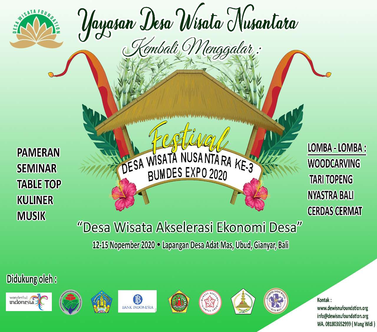 FDWN & BUMDES EXPO 2020 - Dewisnu Foundation